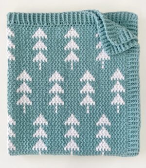 Trees Baby Blanket: Free Crochet Pattern