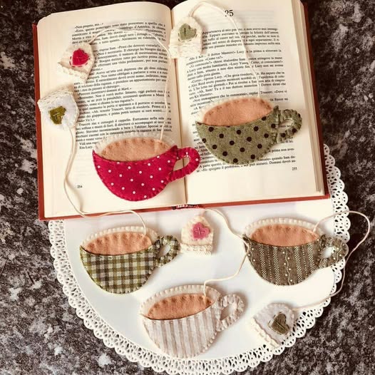 Teacup Felt Bookmark: A Sweet Handmade Craft for Book Lovers
