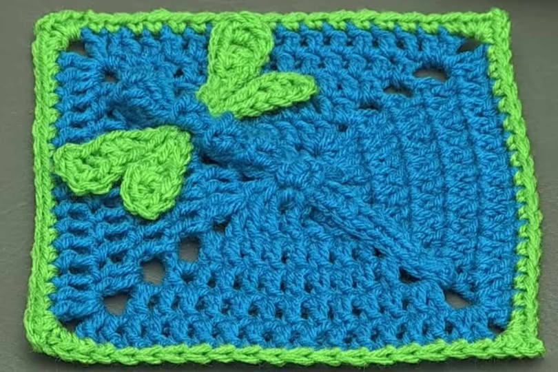 3D Dazzling Dragonfly Granny Square Crochet: A Unique and Eye-Catching ...