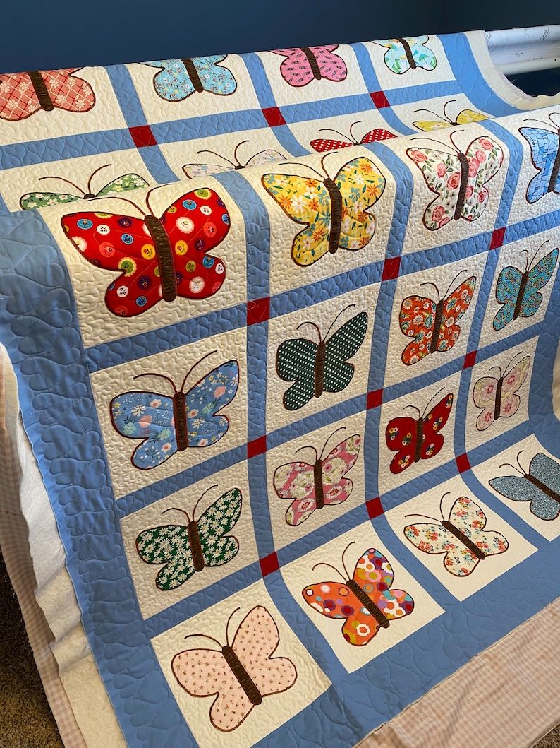 Vintage Butterfly Quilt Pattern - Quilt Pattern