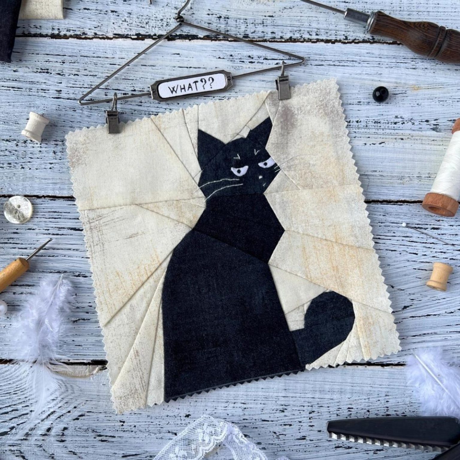 Black Cat Quilt Pattern - Quilt Pattern
