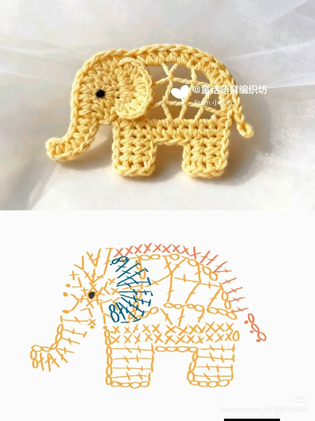 Elephant Applique Tutorial – Crochet Pattern