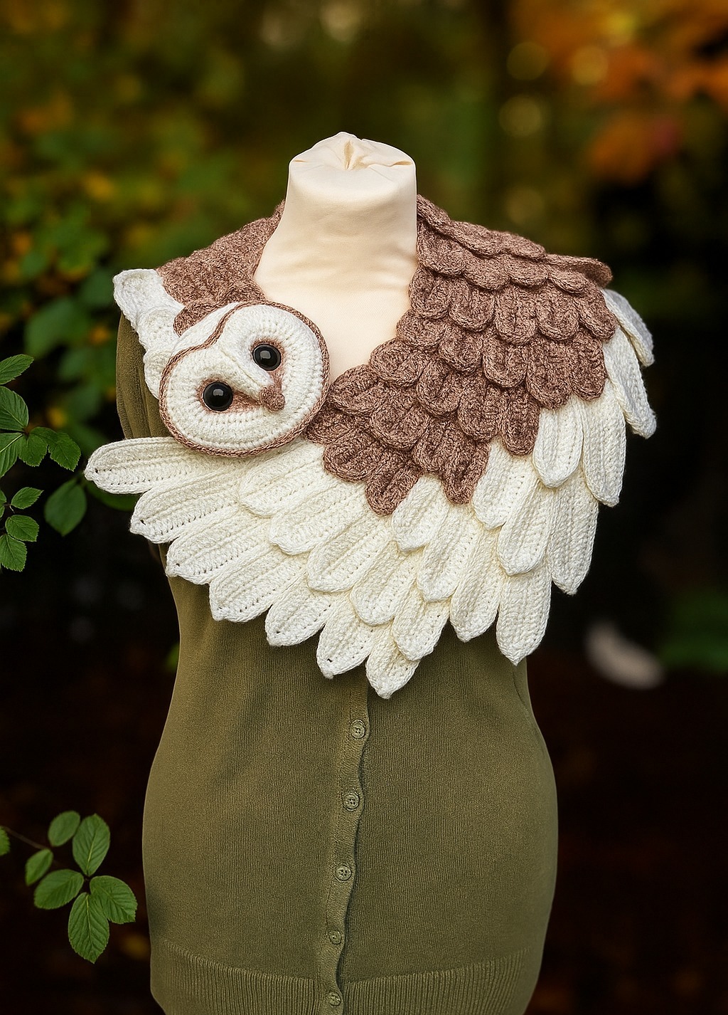 Crochet Shawl Pattern for Barn Owl Pattern