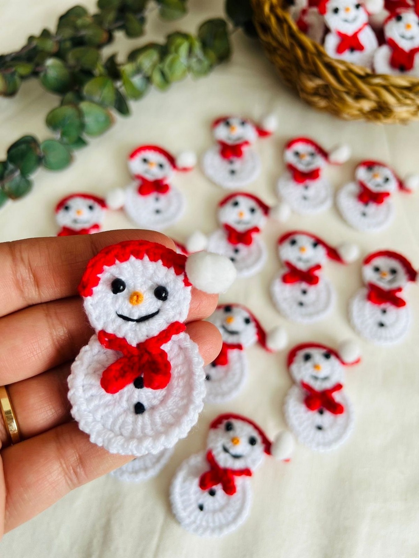 Christmas Snowman Applique Pattern