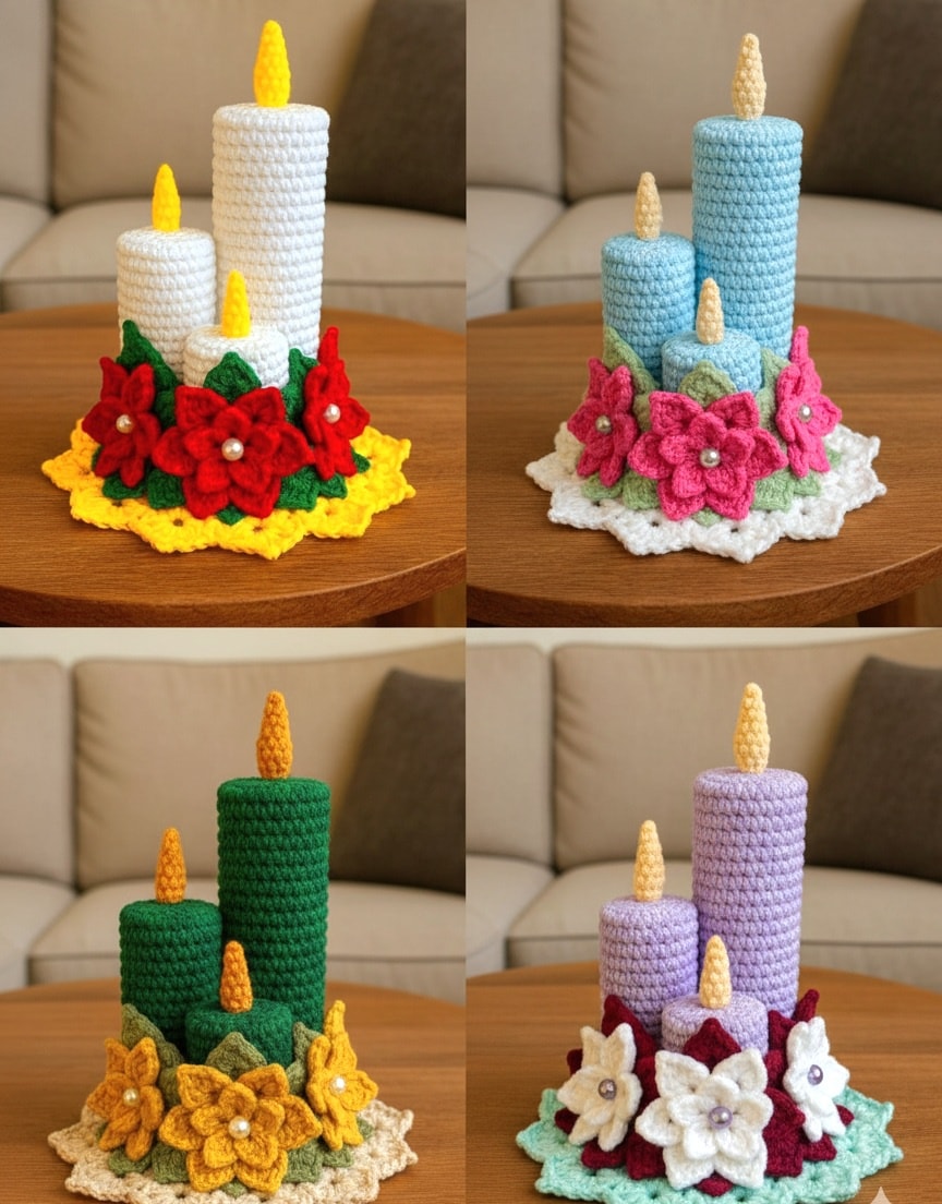 Crochet Candle Pattern