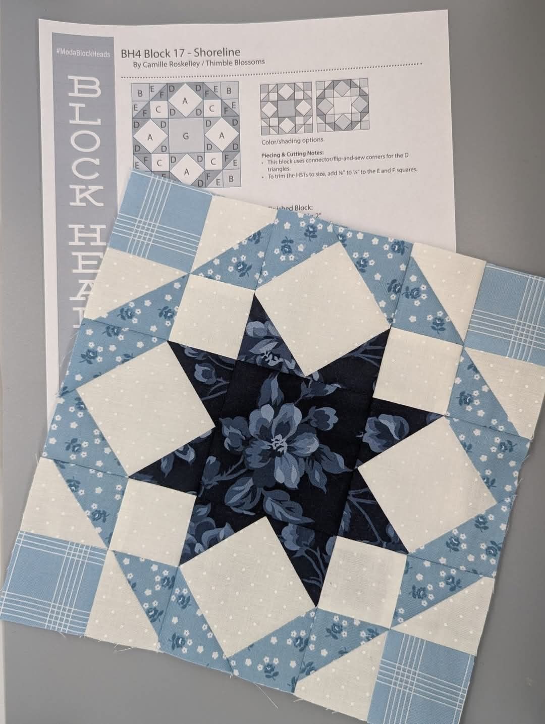 Shoreline Quilt Block Pattern