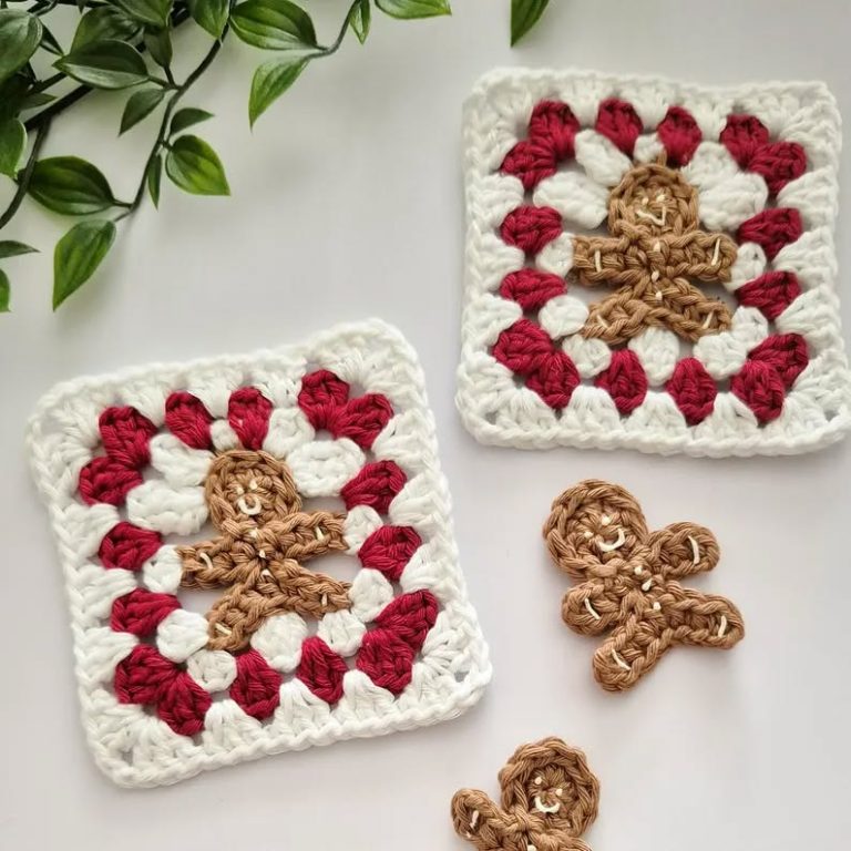 Crochet Square Gingerbread Man Pattern
