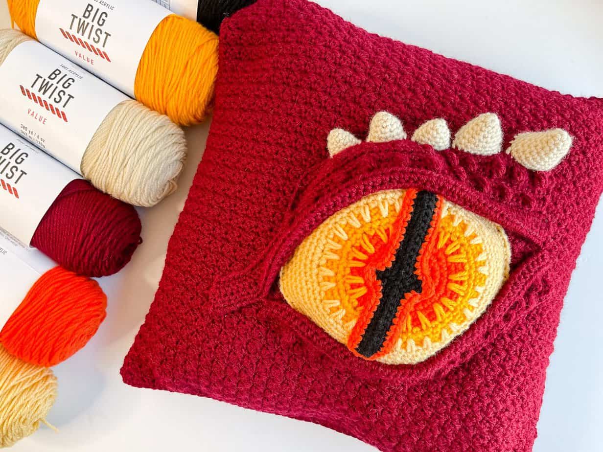 Dragon Eye Pillow Crochet Pattern