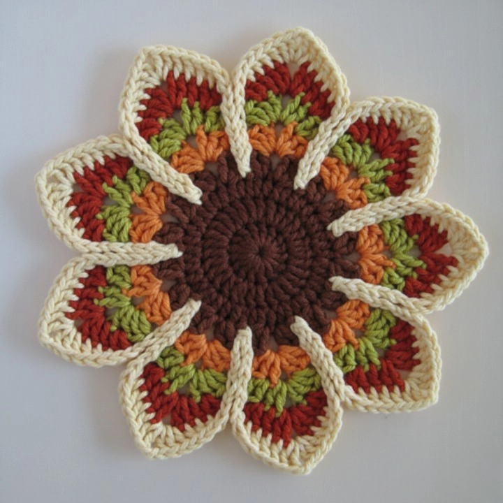 Ripple Potholder Crochet Pattern