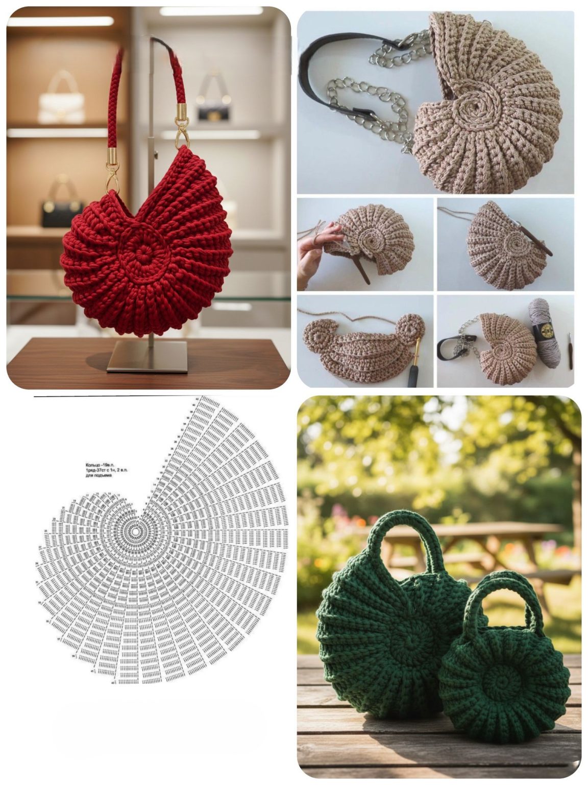 Shell bag Crochet Pattern