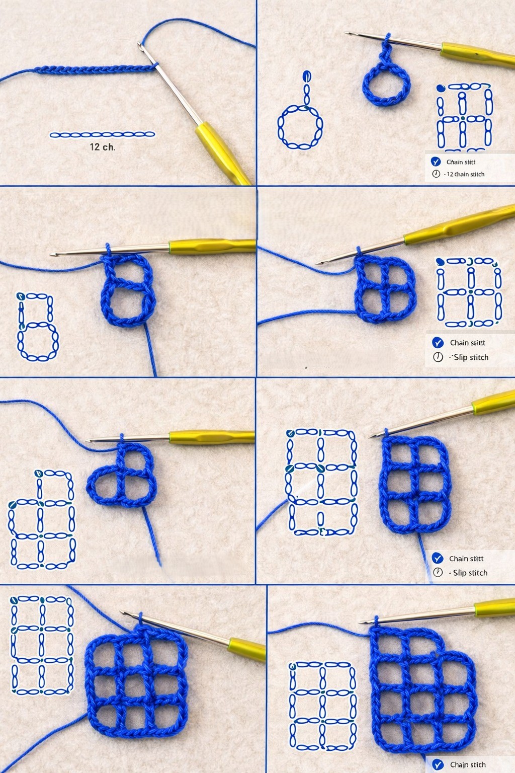 Crochet Mesh Stitch Pattern