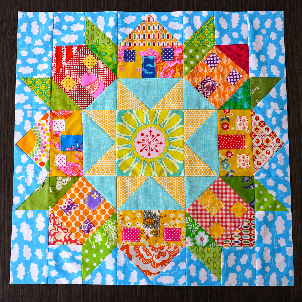 Swoon Houses Quilt Block Pattern